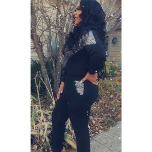 Pants & Jumpsuits | Sequin Jogger Set | Poshmark